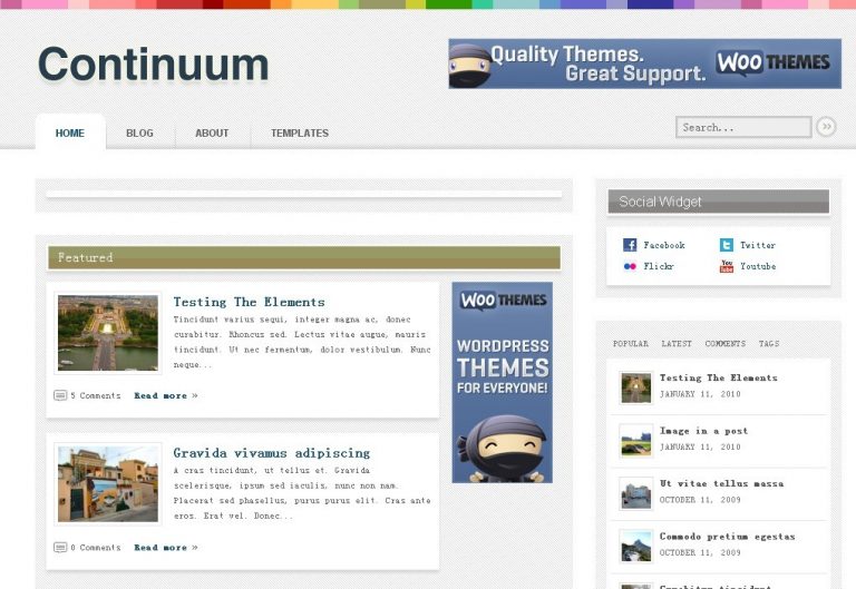 [推荐]Woothemes WordPress主题-continuum_爱主题